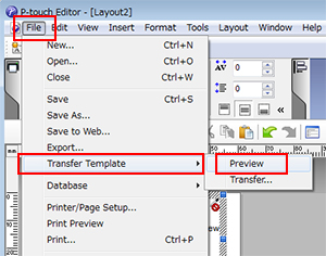 已使用 P-touch Editor 制作了标签模板，并传输到打印机。但是打印出来的标签和在 P-touch Editor 编辑屏上看到的不同。